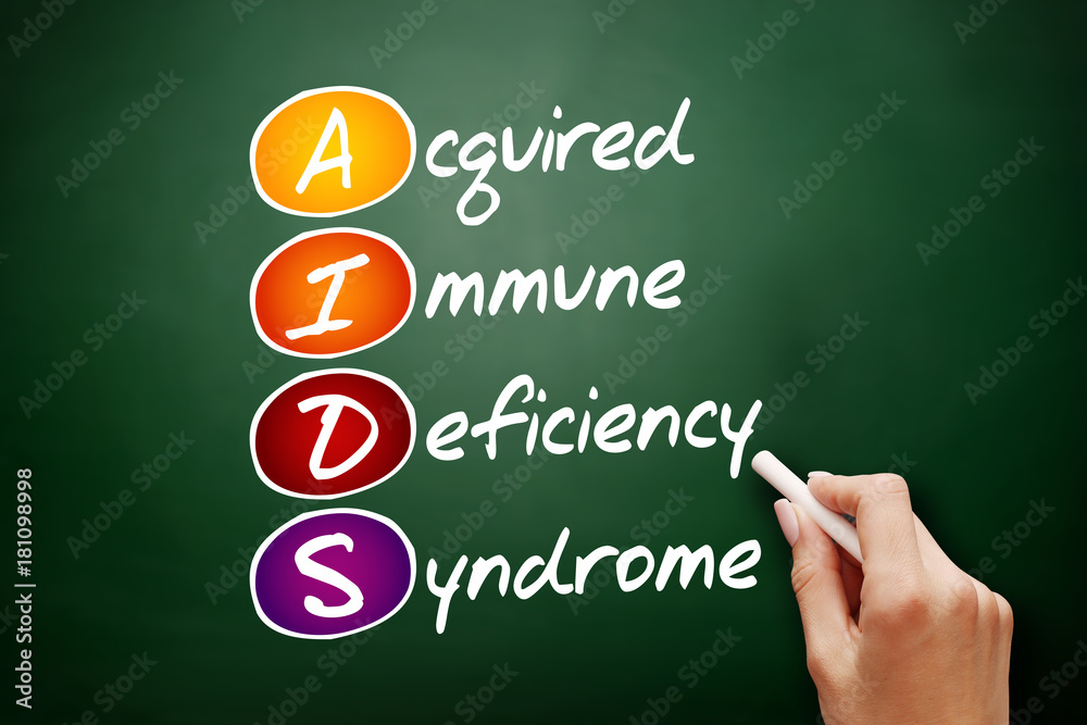 AIDS - Acquired Immune Deficiency Syndrome, acronym health concept on ...