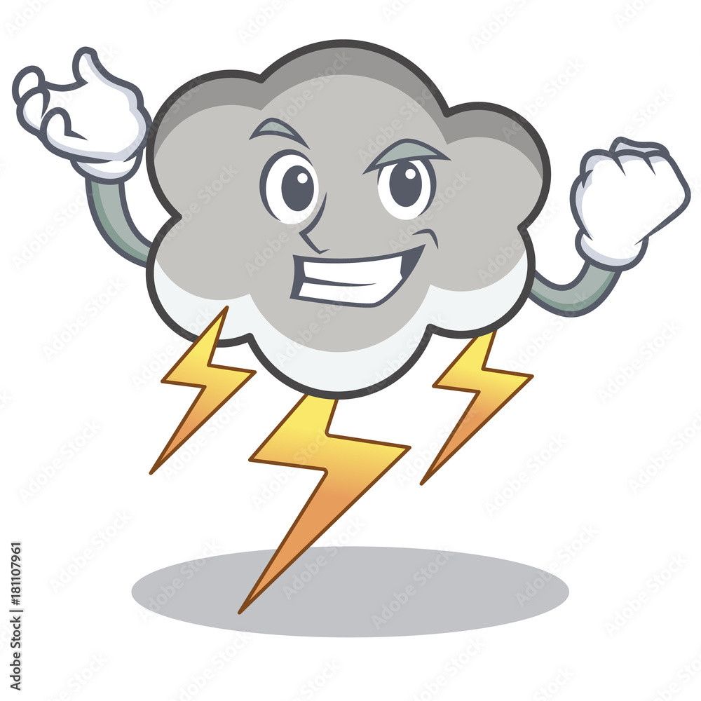 Successful thunder cloud character cartoon Stock Vector | Adobe Stock Successful thunder cloud character cartoon Stock Vector | Adobe Stock
