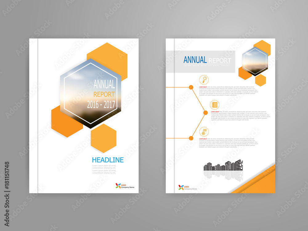 cover annual report brochure flyer template Stock Vector | Adobe Stock