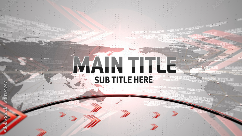 Corporate World Map Title Stock Template | Adobe Stock