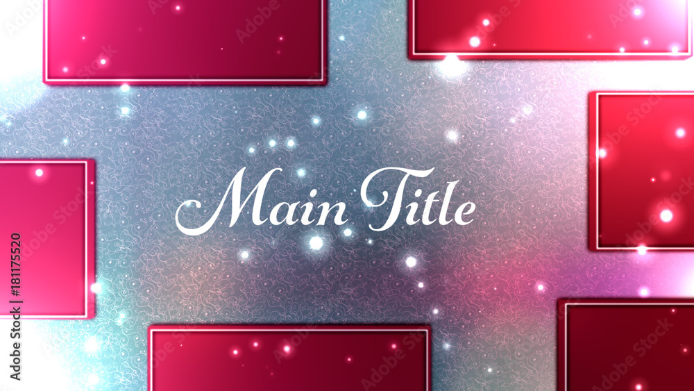 Sparkles and Squares Title Stock Template | Adobe Stock