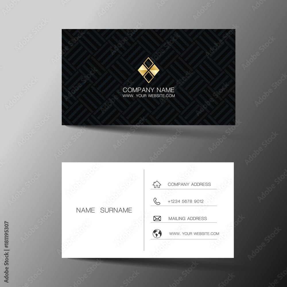 Modern business card template design. With inspiration from the ...