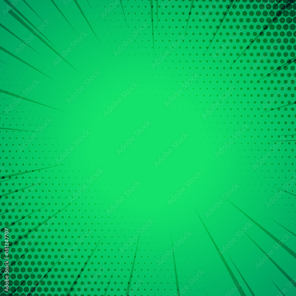 green comic book style template background Stock Vector | Adobe Stock