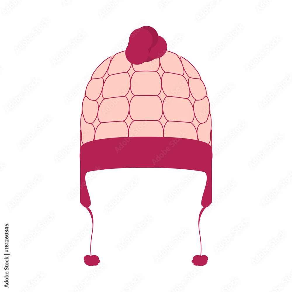 Isolated winter hat Stock Vector | Adobe Stock