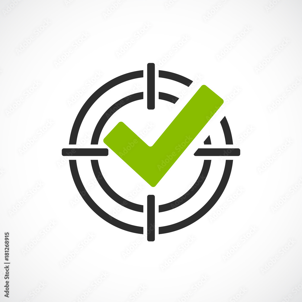 Goal reached vector icon Stock Vector | Adobe Stock