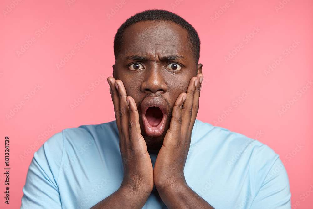 Shocked Black Man