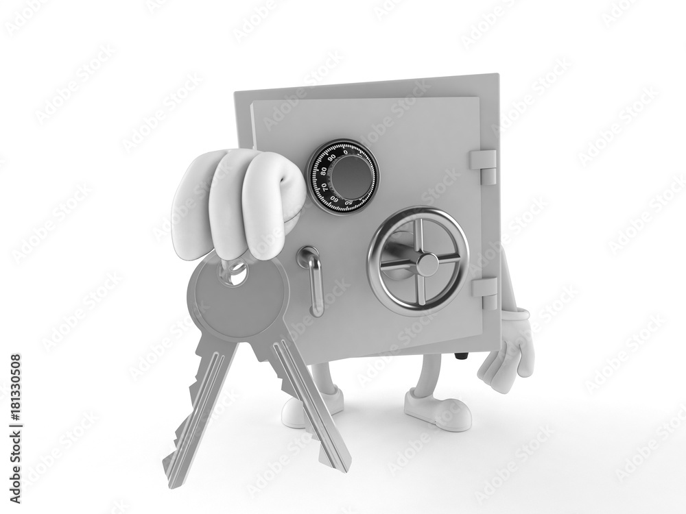 Safe character with keys Stock Illustration | Adobe Stock