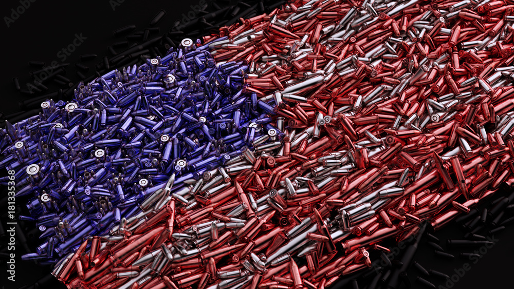 USA Flag formed out of bullets Stock Illustration | Adobe Stock