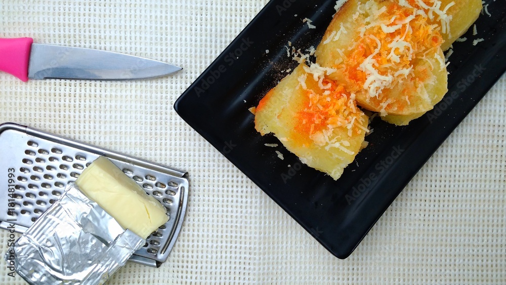 Singkong Keju, Indonesia Traditional Snack Food, made from Steamed ...