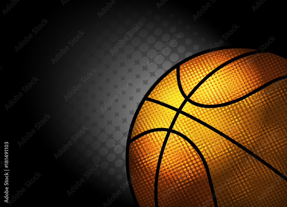 abstract background,basketball theme with copy space - vector Stock ...