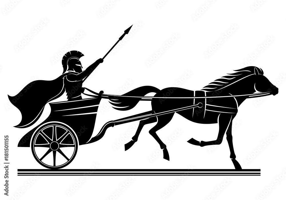 War chariot sign. Stock Vector | Adobe Stock