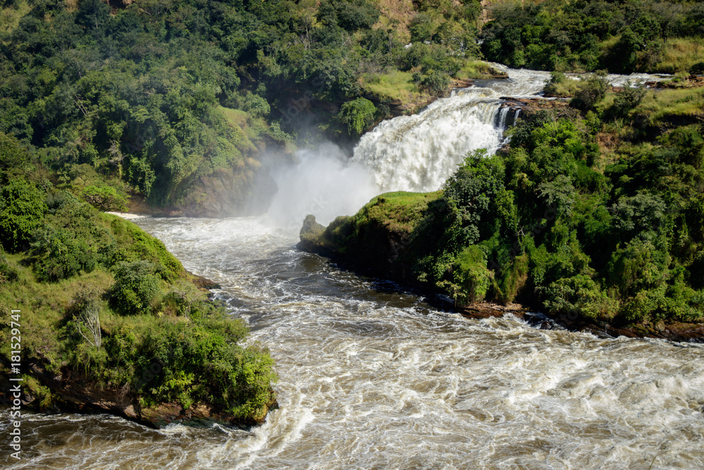 The power of the Murchison Falls, also known as Kabalega Falls, is a ...