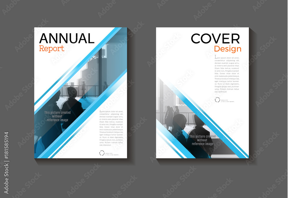 abstract blue background modern cover design modern book cover Brochure ...