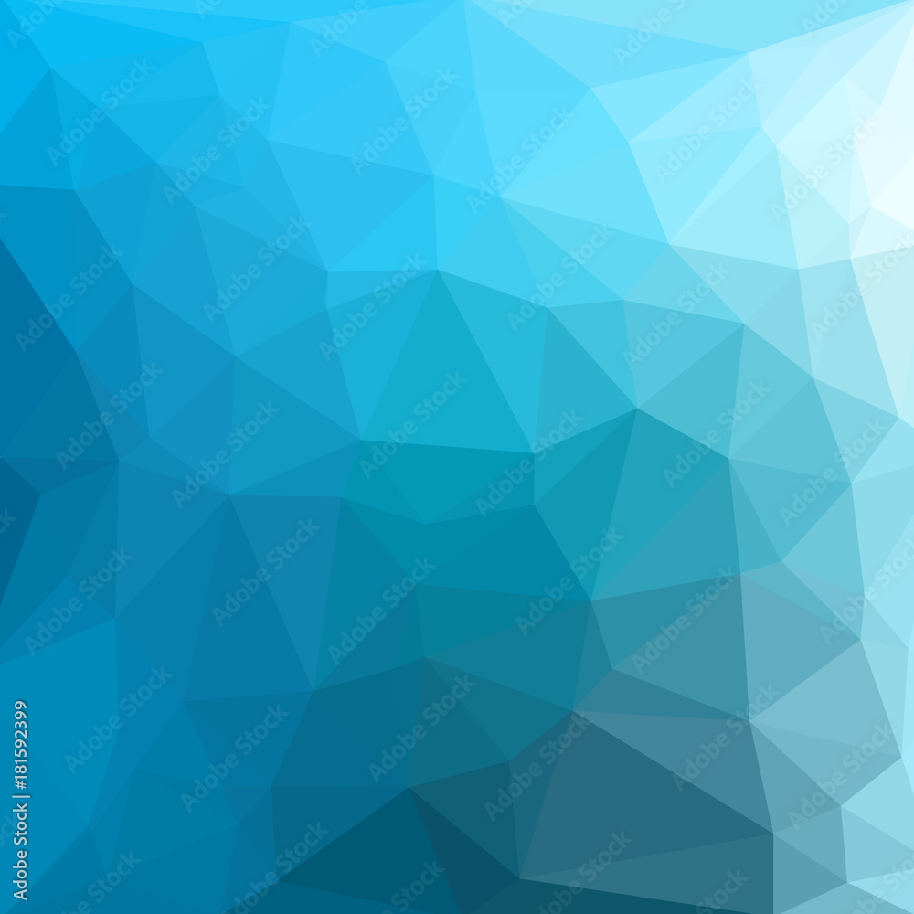 Vecteur Stock Light blue cool vector Low poly crystal background ...