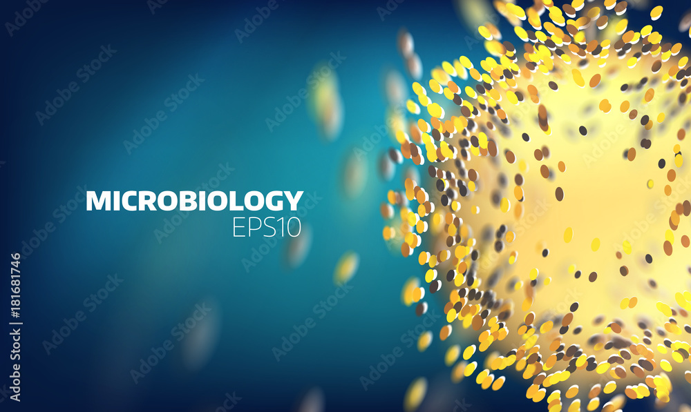 Microbiology cell explore. Molecular view. Medical technology ...