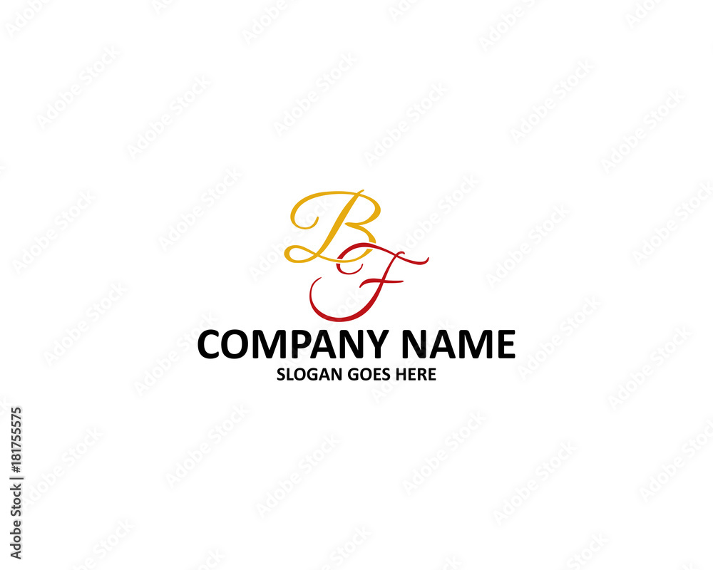 bf letter logo Stock Vector | Adobe Stock