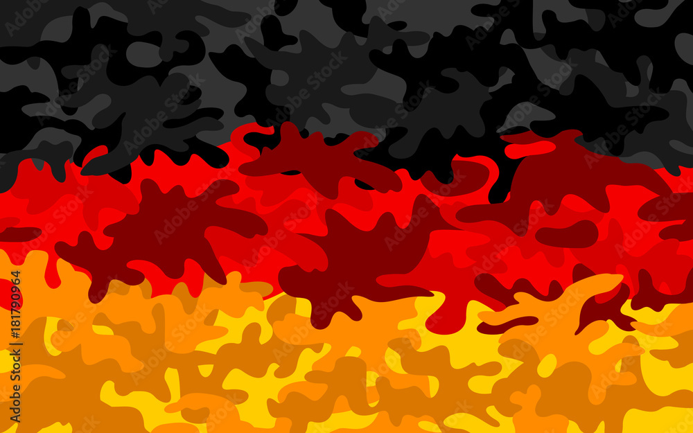 Camouflage pattern in colors of Germany - metaphor of German army ...
