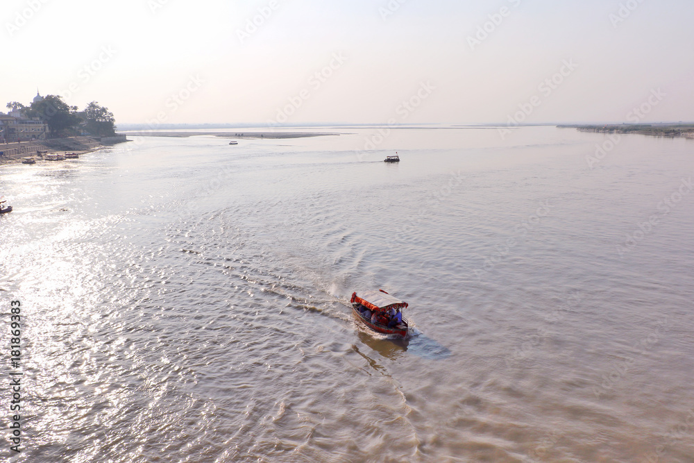 Saryu River in Ayodhya, where lord Rama was born. It is believed that ...