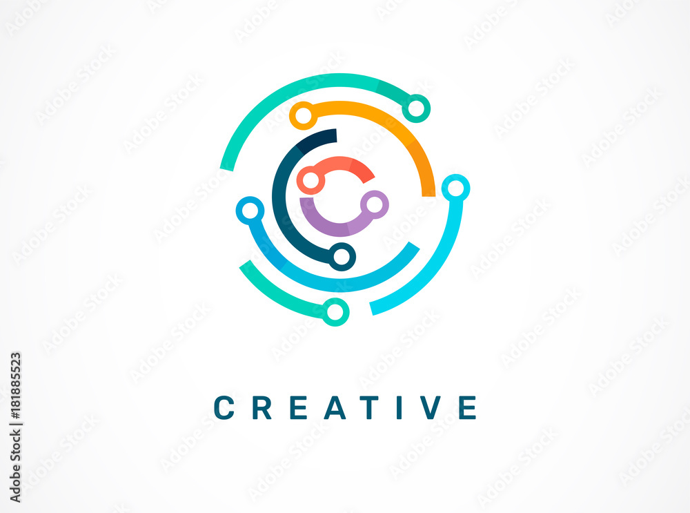 Logo - technology, tech icon and symbol Stock Vector | Adobe Stock