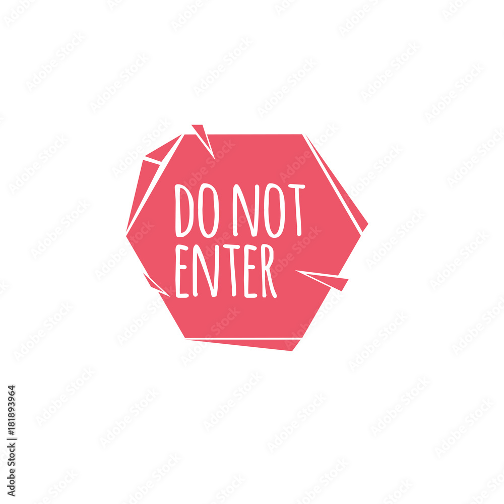 Do Not Enter Cartoon