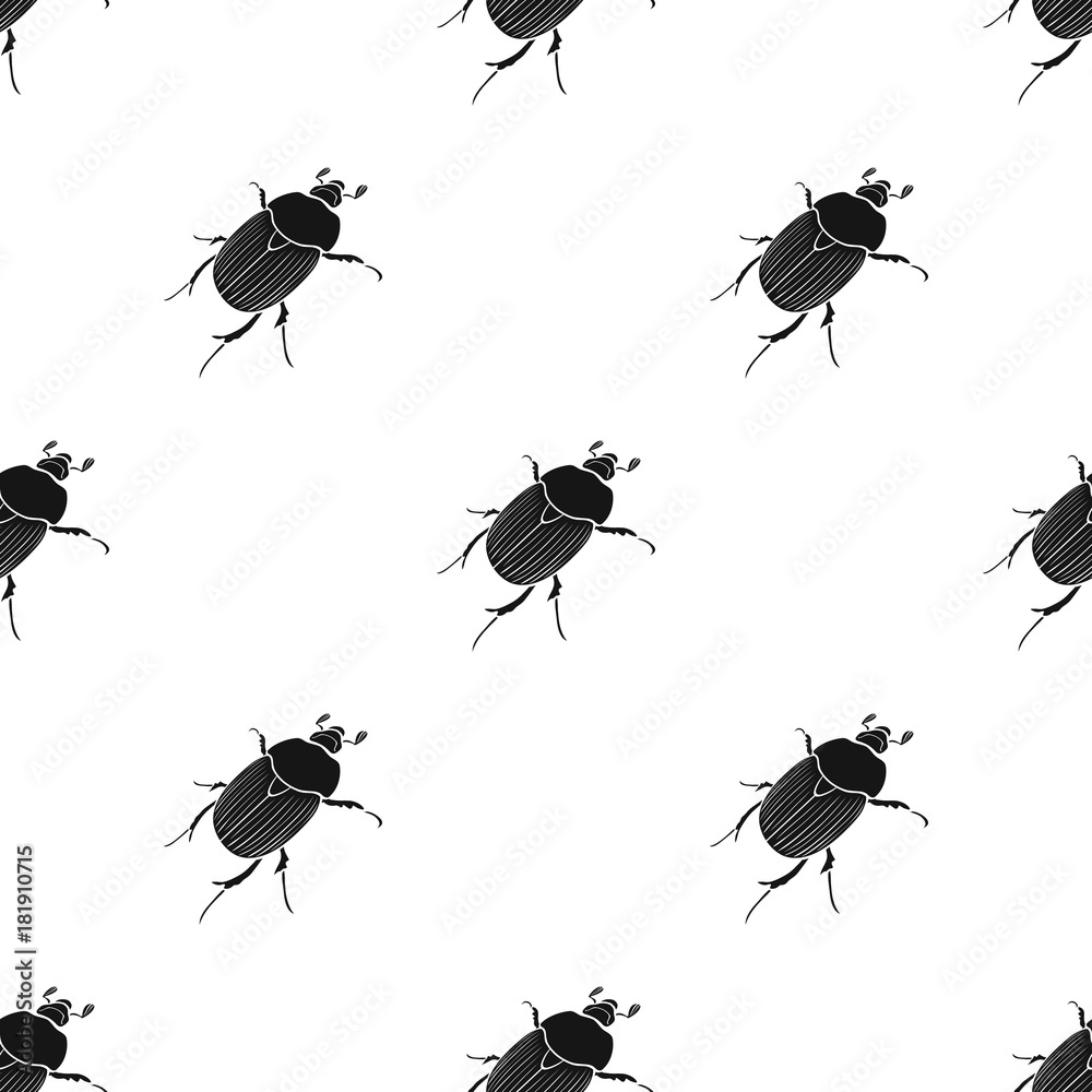 Beetle is a coleopterous insect.Arthropods insect, beetle single icon ...