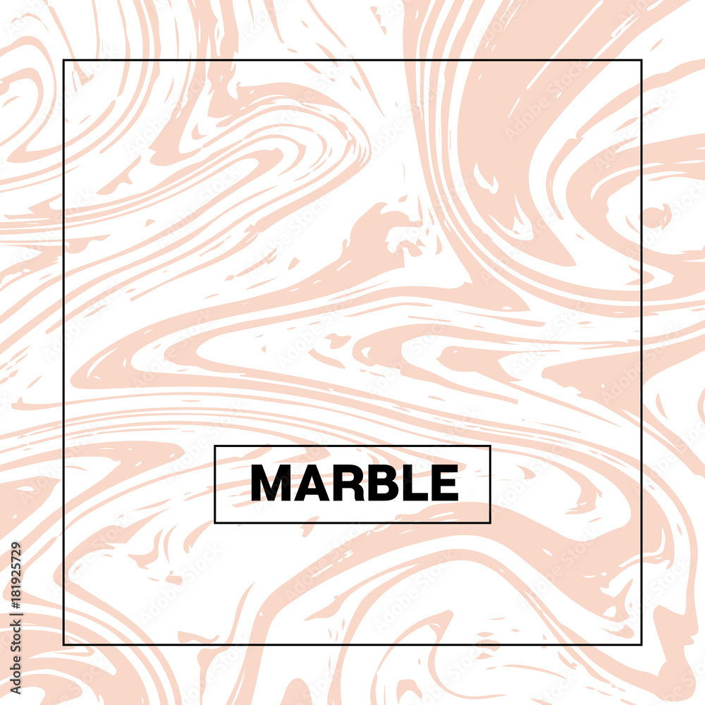 Marble Background. Vector Pink Beige and White Stone Texture. Noble ...