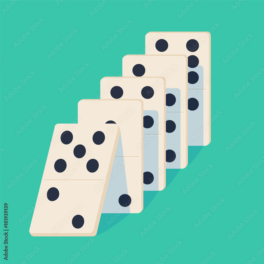 Dominoes Falling Clipart