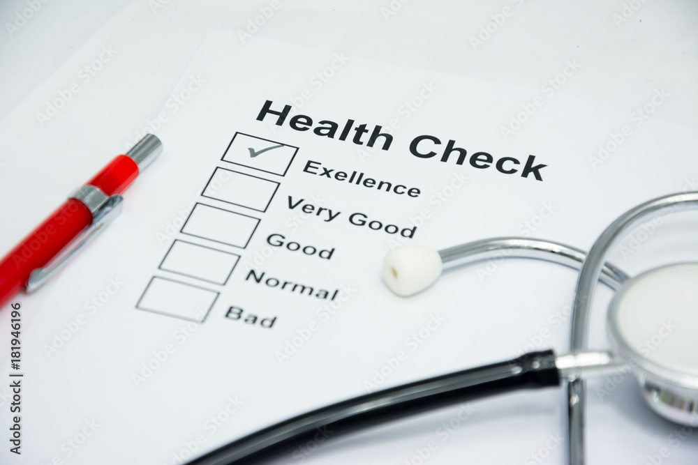 health announ check list of person every year Stock Photo | Adobe Stock