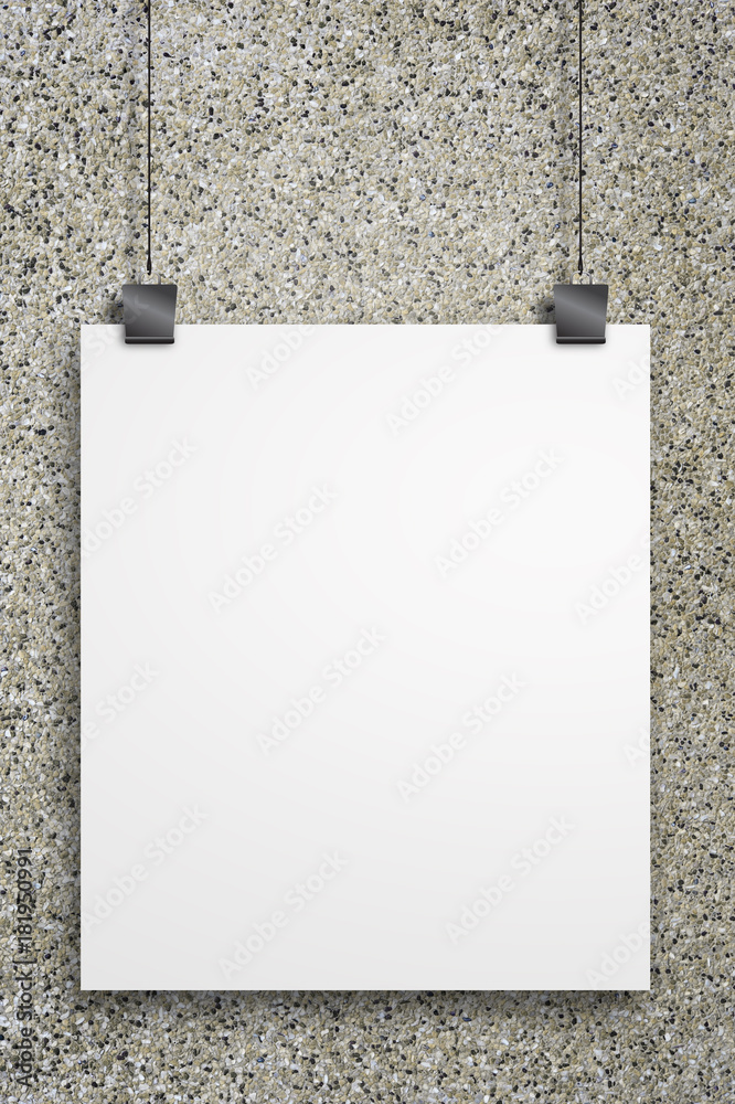 Hängender Aktion Schild mit Klemmen. Stock Illustration | Adobe Stock