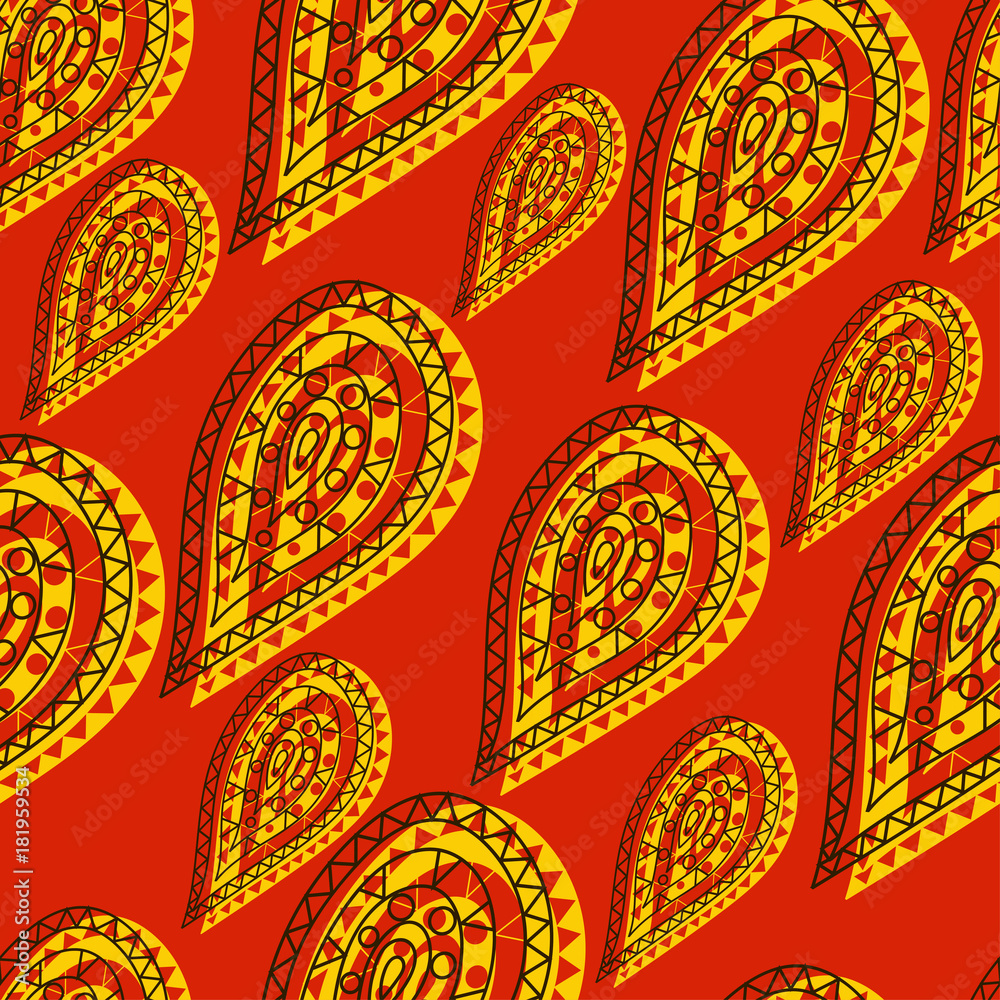 Indian Style Background Red