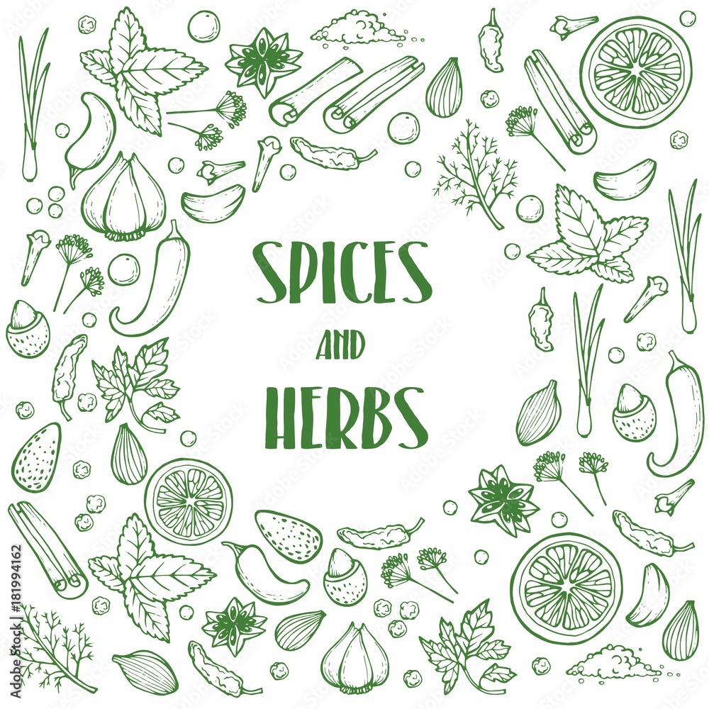 Spices Vector Wallpaper