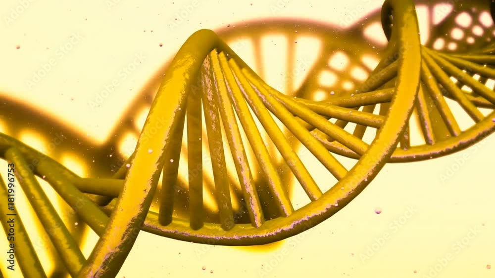 Rotating model of DNA strands. Loopable Background. Stock Video | Adobe ...