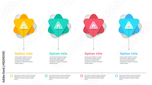 Grafika wektorowa Stock: Business process chart infographics with 4 ... Grafika wektorowa Stock: Business process chart infographics with 4 ...