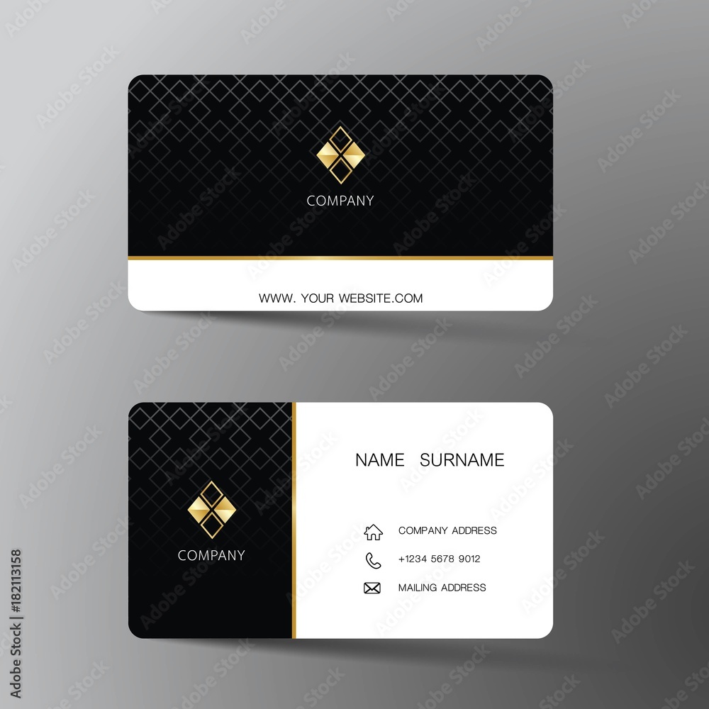 Modern business card template design. With inspiration from the ...