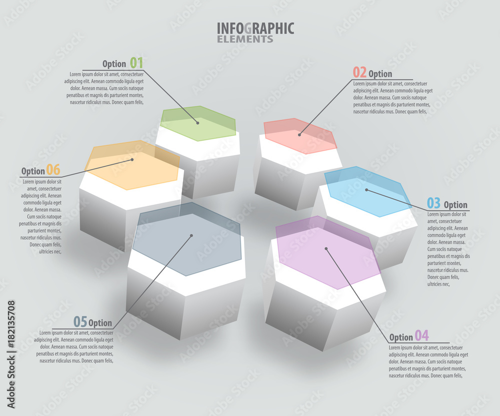 Abstract 3D Paper Infographics Stock Vector | Adobe Stock