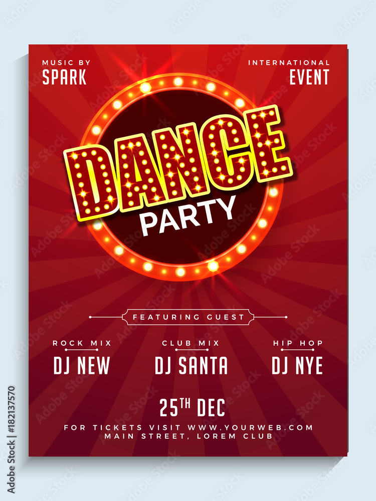 Dance Party Poster Designs