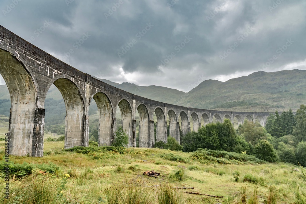 Glenfinnan In Scotland England famous for its steam train aqueduct that ...