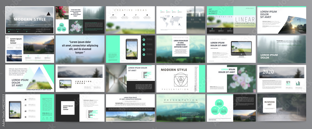 Original Presentation templates. Easy Use in creative flyer and leaflet ...