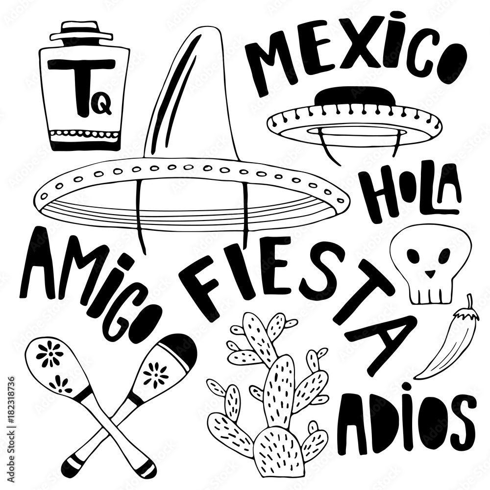 Cinco De Mayo Clip Art Black And White