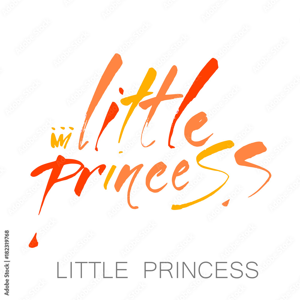 little princess lettering Stock Vector | Adobe Stock