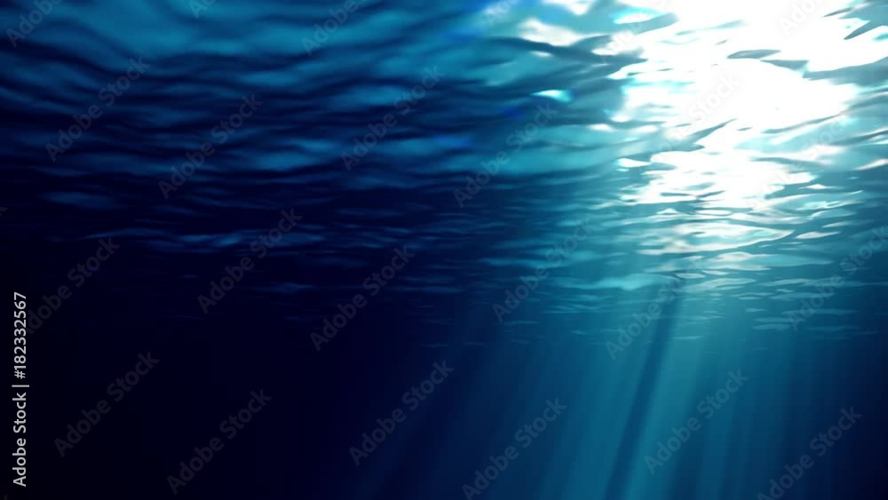 Vidéo Stock looping animation of ocean waves from underwater High ...
