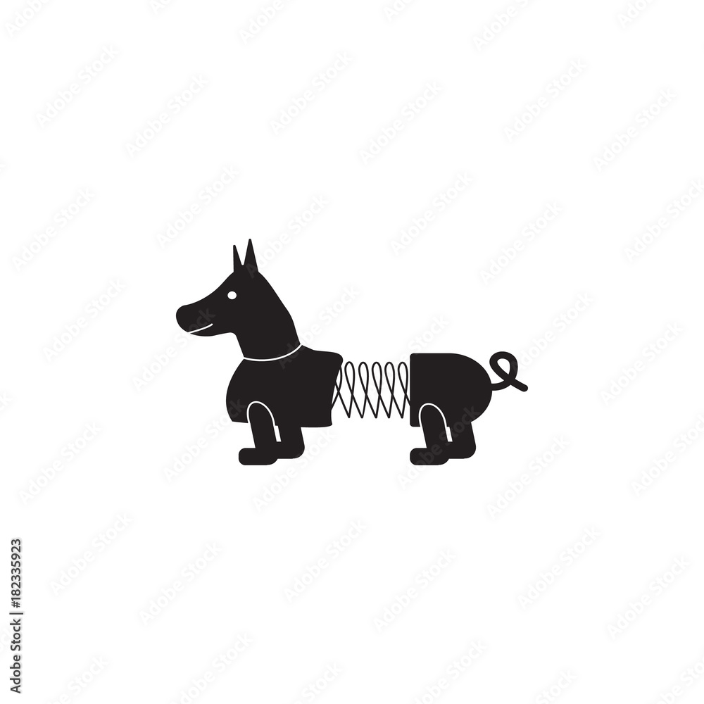 Vecteur Stock Slinky dog toy icon. Toy element icon. Premium quality ...