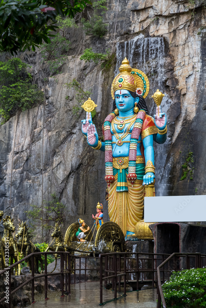 Ramayana (Rama) statue near entrance to Batu Caves in Kuala Lumpur ...