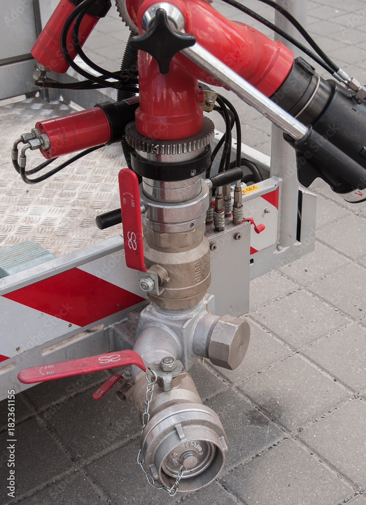 Firefighting foam nozzle Stock Photo | Adobe Stock