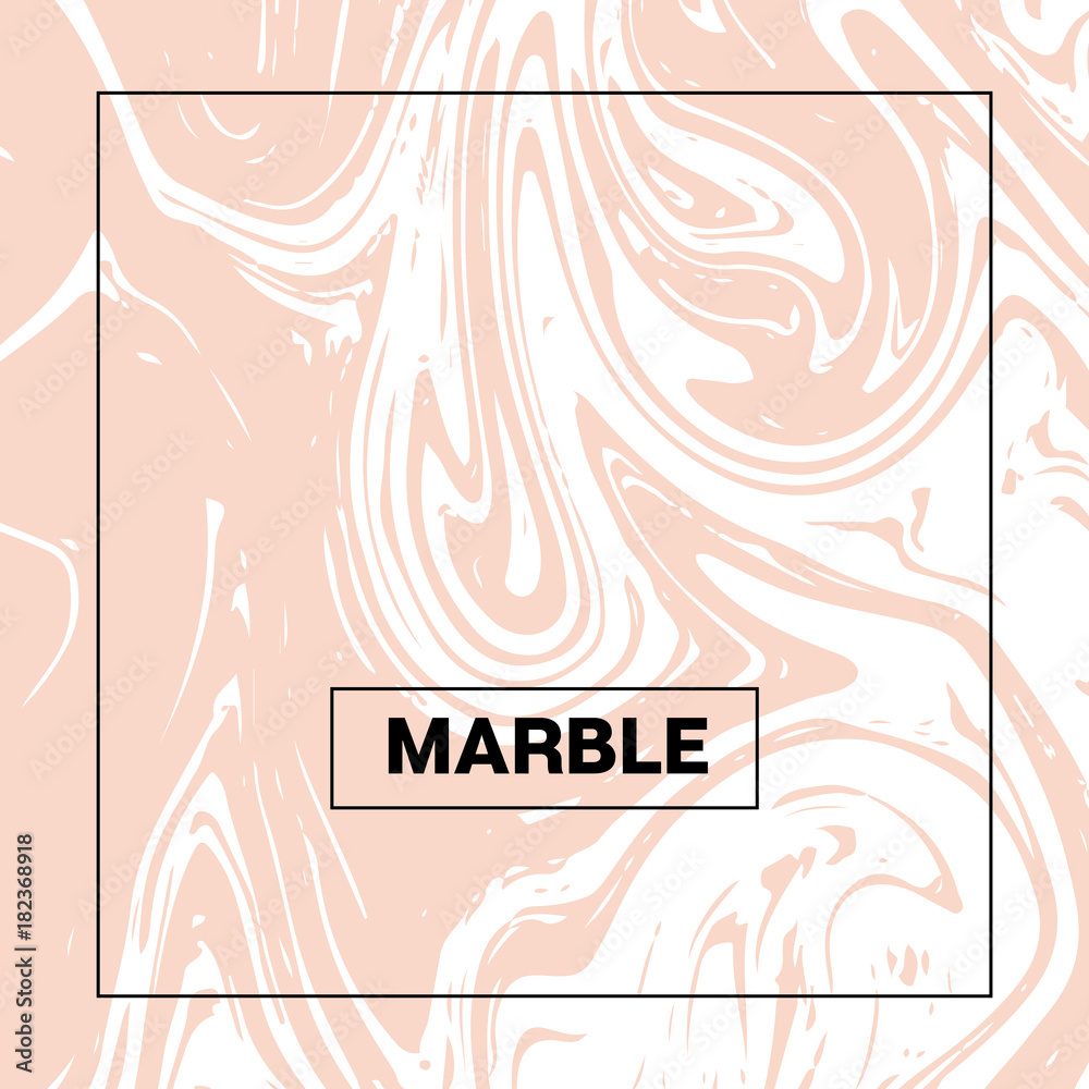 Marble Background. Vector Pink Beige and White Stone Texture. Noble ...