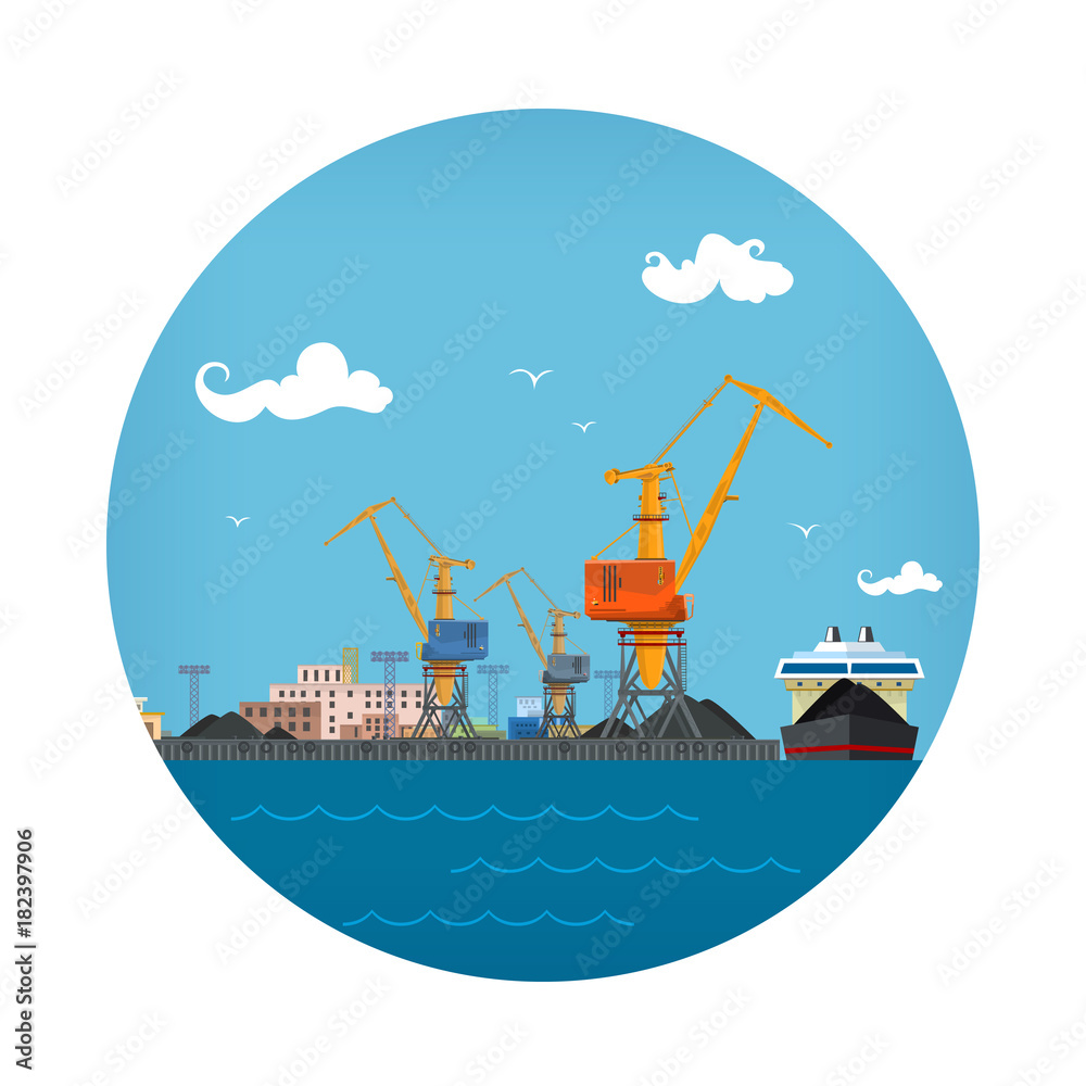 Shipping Port Icon