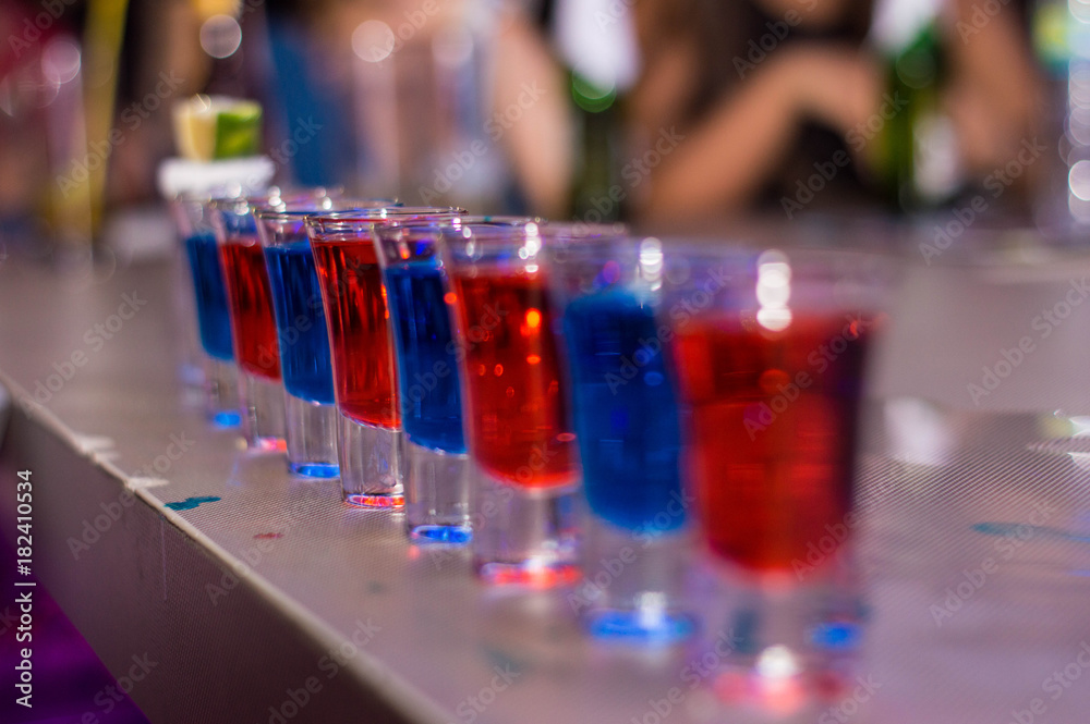 Shots of Colors in party night Stock Photo | Adobe Stock