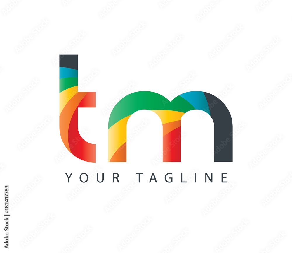 Initial Letter TM Design Logo Stock Vector | Adobe Stock