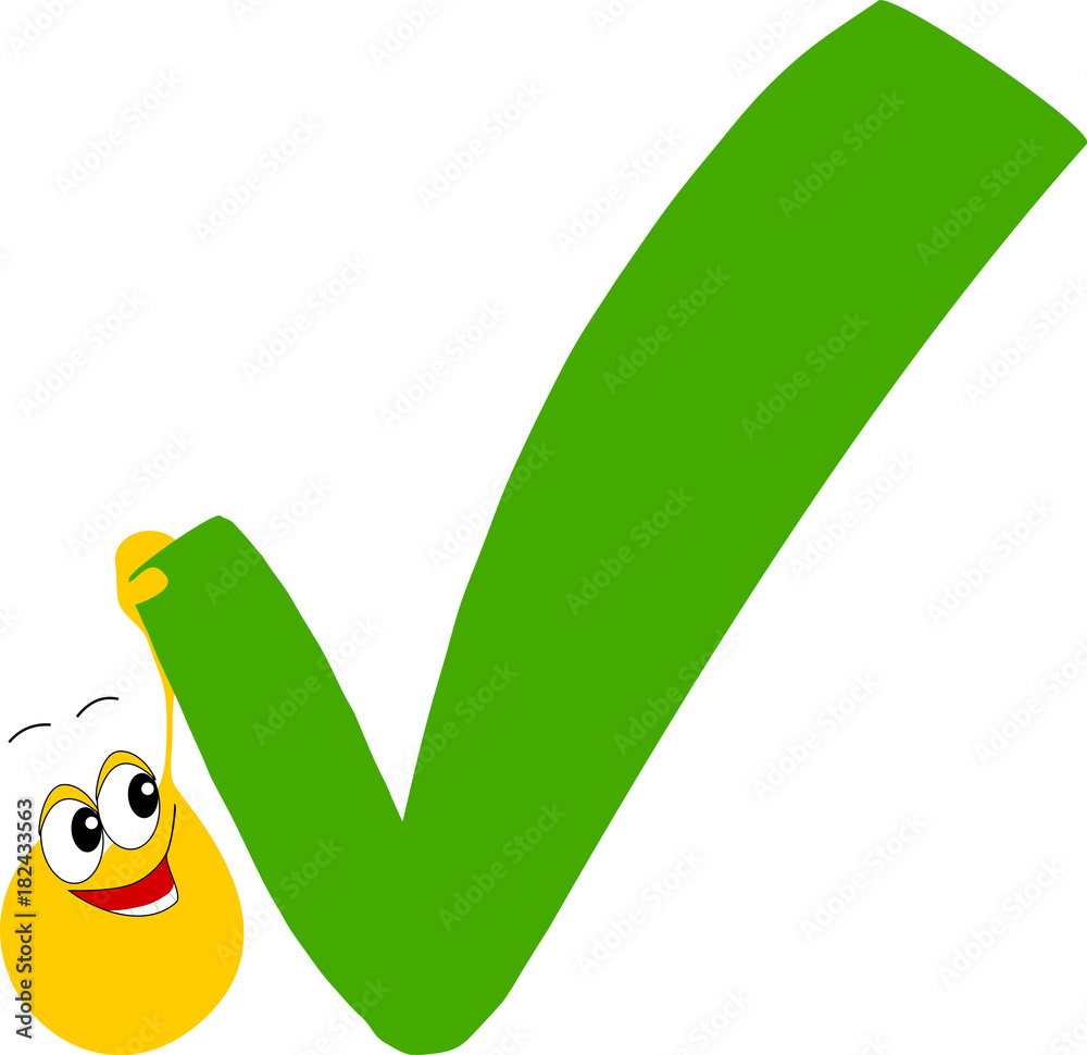 Erledigt! Gut gemacht! OK! Stock-Vektorgrafik | Adobe Stock