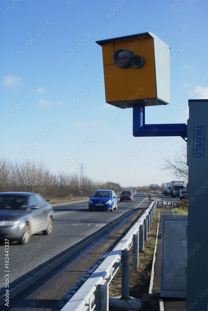 road safety system, speed camera, safety camera Stock-Foto | Adobe Stock
